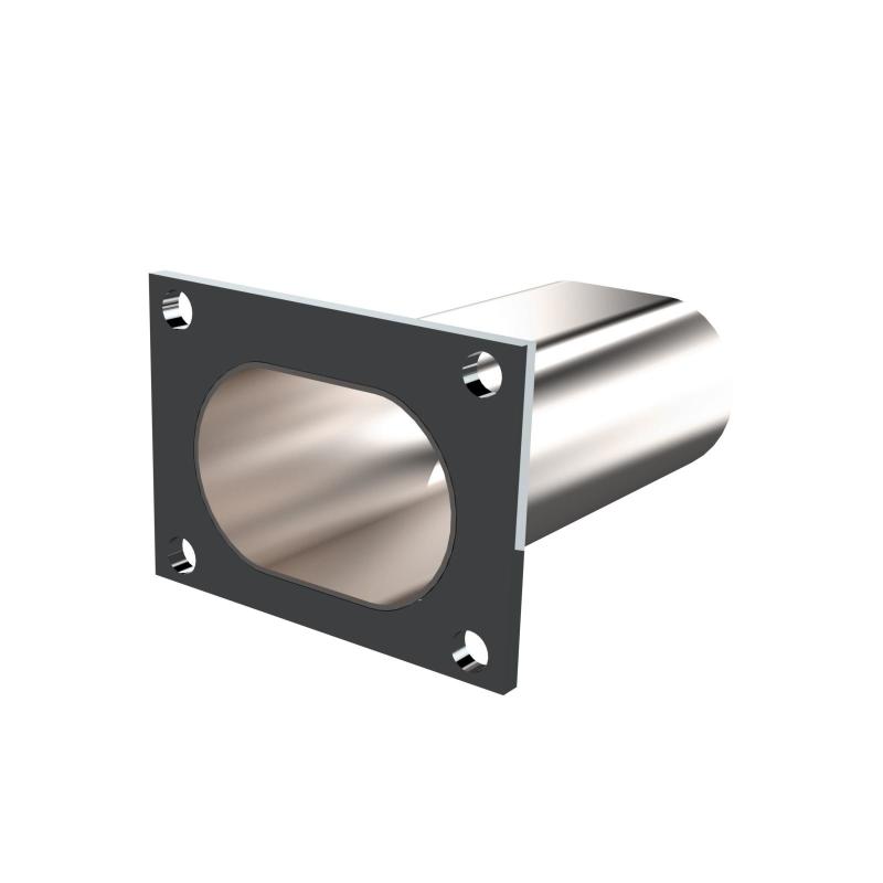 QTP 3in Weld-On QTEC Low Profile Conncetion Oval Tube Kit – StangMods LLC