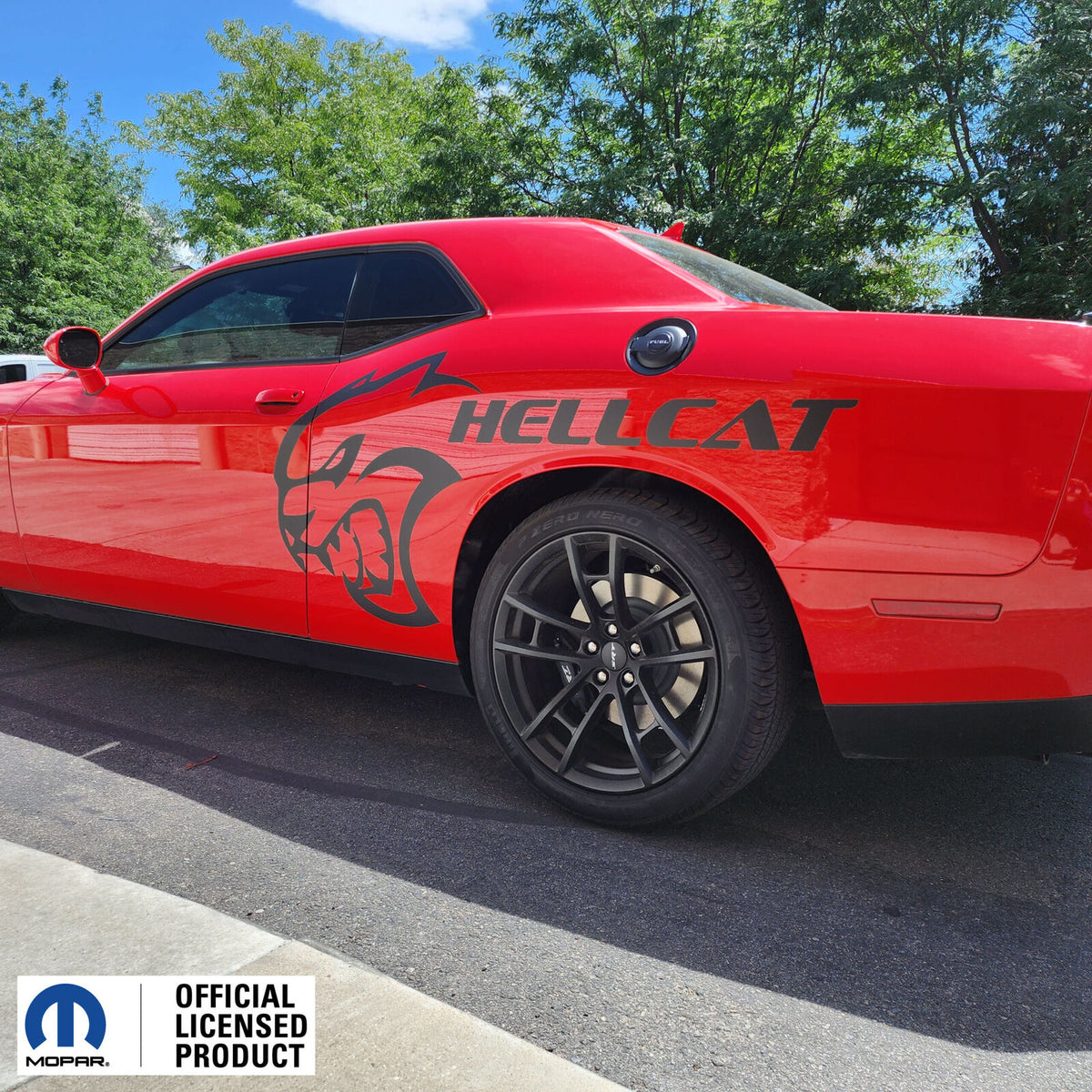 Dodge Challenger Side Hellcat With Hellcat Vinyl Sticker Decal – PAIR ...