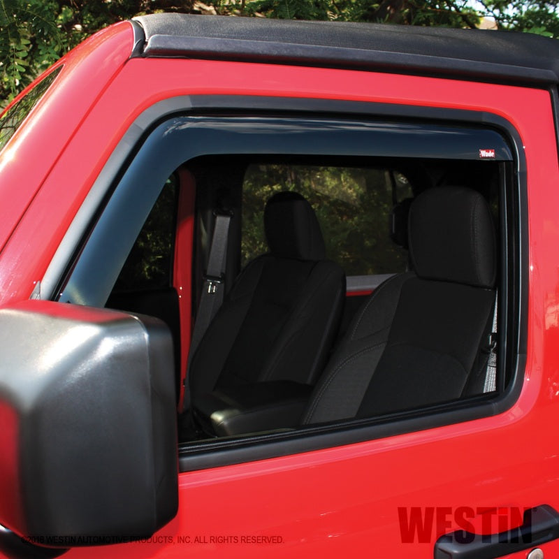 Westin 2018-2019 Jeep Wrangler JL Wade In-Channel Wind Deflector 2pc ...