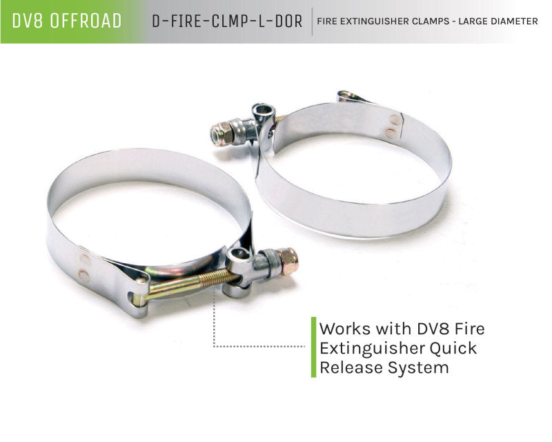 DV8 Offroad Fire Extinguisher Mount Clamps - Large – StangMods LLC