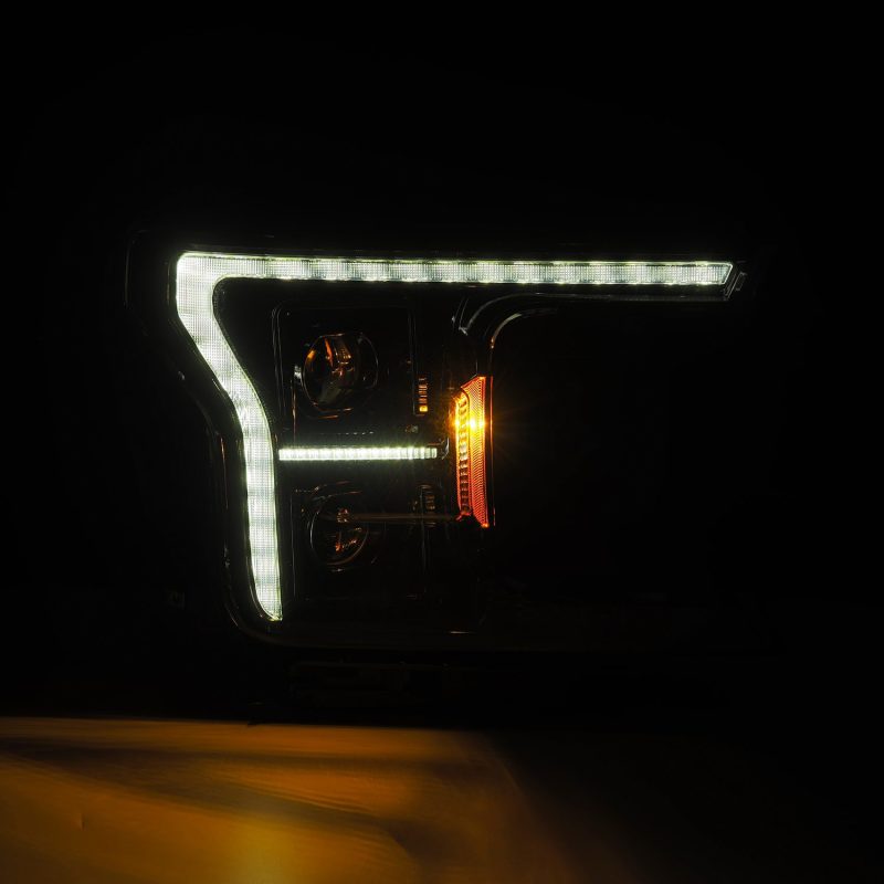 AlphaRex 18-20 Ford F150 PRO-Series Headlight Alpha Black w/ Seq Signa ...