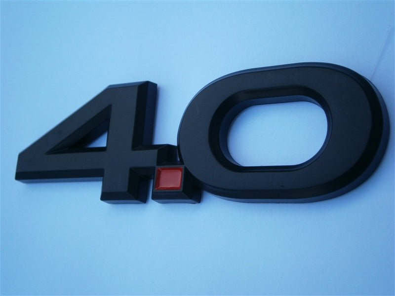 4.0 Mustang V6 Emblems - Matte Black – StangMods LLC