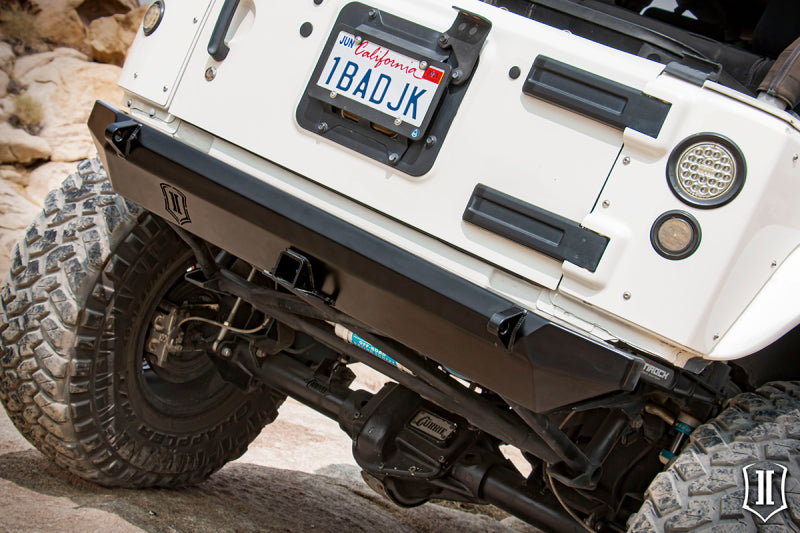 ICON 07-18 Jeep Wrangler JK Comp Series Rear Bumper w/Hitch/Tabs ...