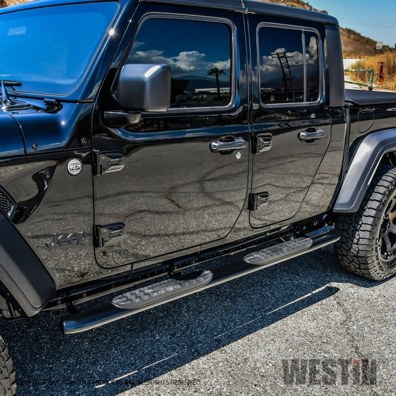 Westin 20-22 Jeep Gladiator PRO TRAXX 4 Oval Nerf Step Bars - Black ...